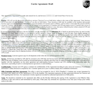 UPS Shipper Agreement Negotiation: Understanding then Optimize - Part 1