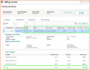 How do I request a UPS Guaranteed Service Refund (GSR)?