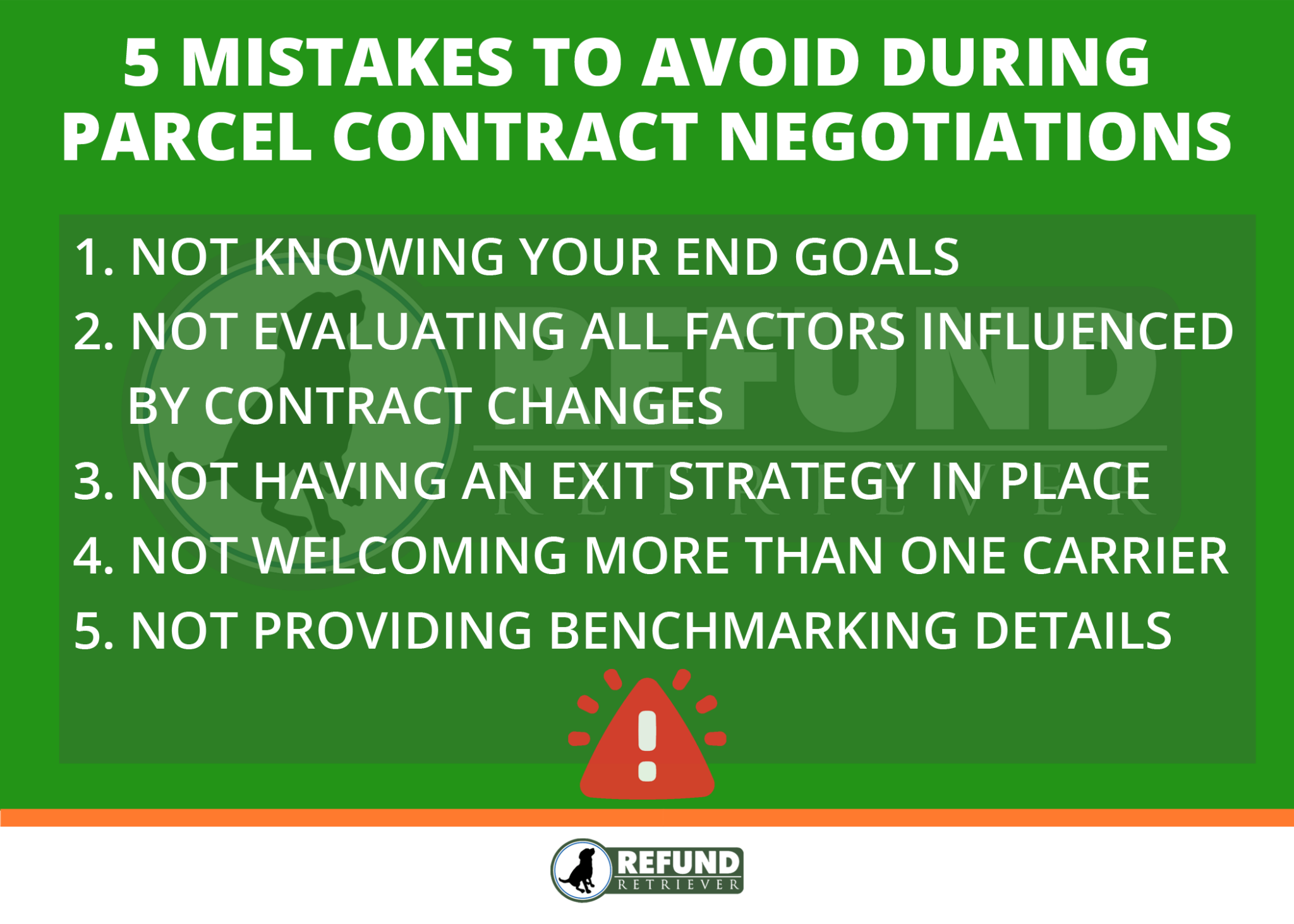 5 Mistakes to Avoid During Parcel Contract Negotiations